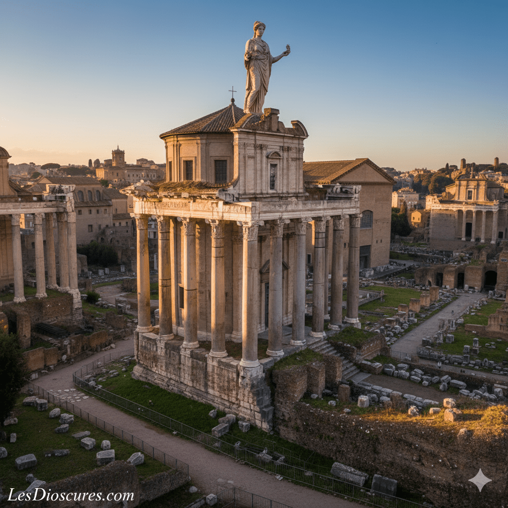 Le Mystère du Temple de Vesta : Quand l'Hexastyle Devient Circulaire ...